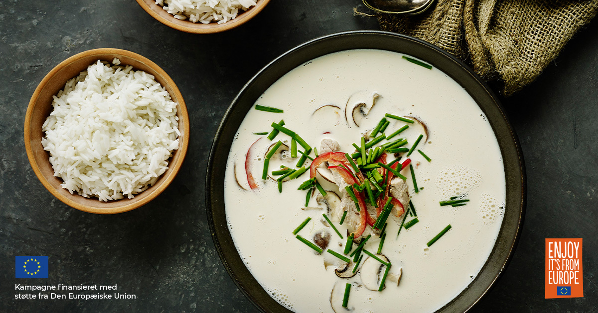 Thaisuppe med kokos og gris - Smæk på smagen