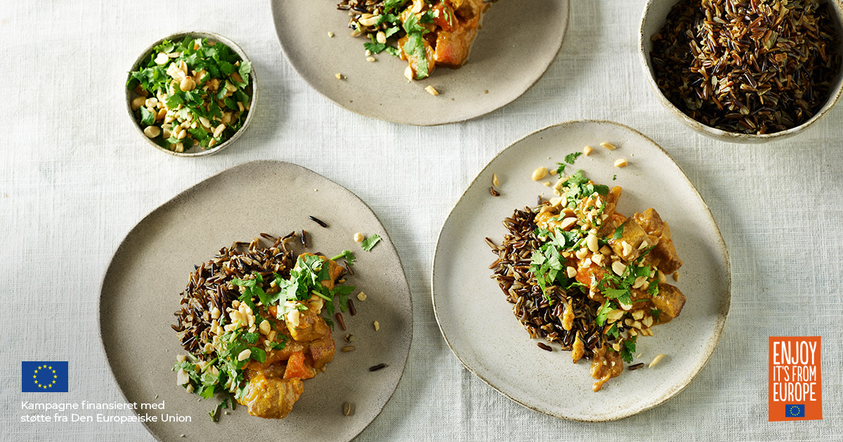 Vilde ris med gris i massamankarry - Smæk på smagen